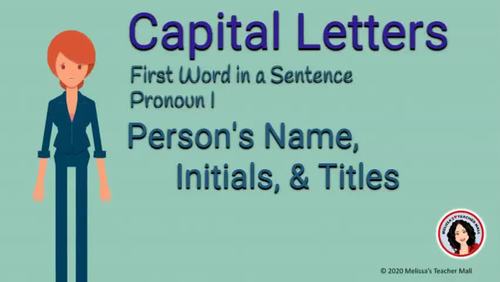 Capital Letters Grammar Instructional Video Follow Along Rules Distance ...