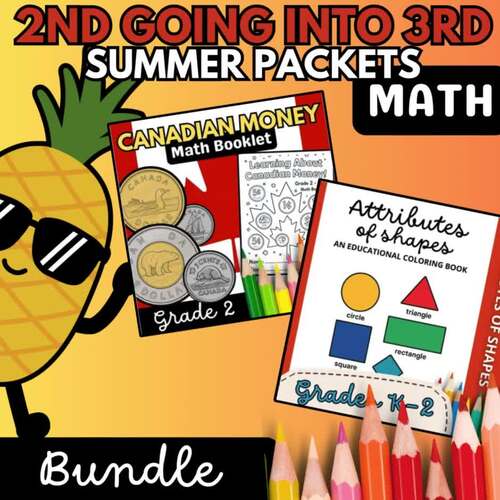 Summer Packets 2nd Going Into 3rd | Canadian Money, Shapes Review