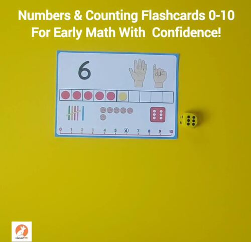 Dyscalculia Math - Numbers & Counting Flashcards (0-10) / Autism little ...