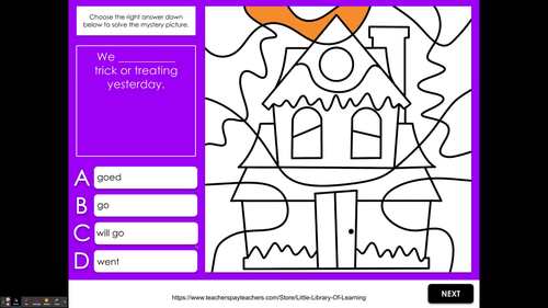 Spell It Right -- Halloween Mystery Picture by Little Library of Learning