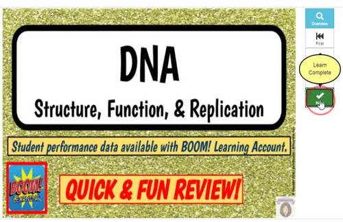 DNA Structure, Function, and Replication Boom Learning Cards | TPT