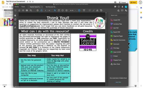 Nonfiction Text Structure Digital Review Game & Interactive Activity ...