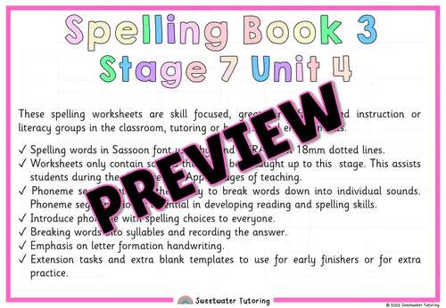 LLLL Spelling Books 1-3 Phonemes S4+ 5 6 7.1-7.4 | words aligned with ...
