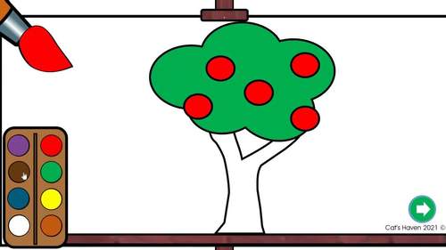 Digital Coloring | Interactive PowerPoint Game | Morning Meeting by Cat ...