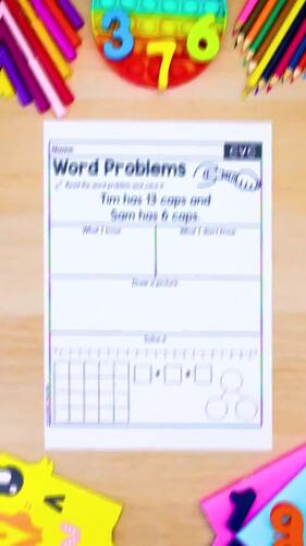 360 Decodable Math Word Problems Addition and Subtraction One Step Word ...