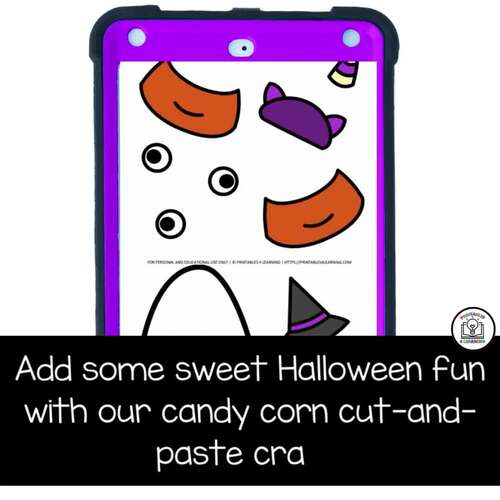 Halloween Candy Corn Cut and Paste Craft with Visual Directions | TPT