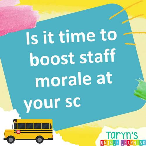 Staff Morale Booster | Teacher Appreciation Activity | Staff Bingo