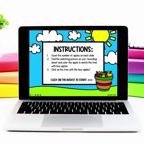 September Digital Interactive Math Quest Game | Comparing Numbers 0-5