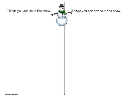 Lets Make a Snowman Adapted Book Companion Language Activities for Speech