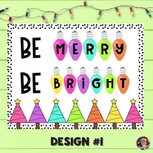 BULLETIN BOARD KIT_MERRY & BRIGHT CHRISTMAS HOLIDAY THEME by Kirk's ...