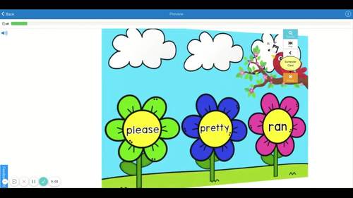 BOOM CARDS Spring Primer Sight Words Set 2 by Mommybeech | TPT