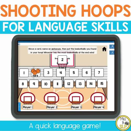 Basketball Quick Vocabulary & Grammar Games - Digital Boom Cards by ...