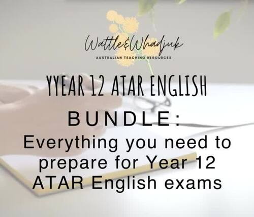 BUNDLE: Everything you need to prepare for 12 ATAR English exams