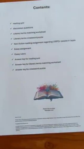 Complete High School ELA Lesson on Banana Yoshimoto's novella Kitchen