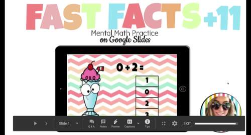 Math Fast Facts Bundle- Google Slides Addition +0-12 by Sassyy in Second
