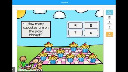 Numbers 6-10 Digital Task Boom Cards | Distance Learning by KayBee's Korner