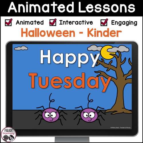 DIGITAL Morning Meeting - HALLOWEEN - October - Kindergarten - Circle Time