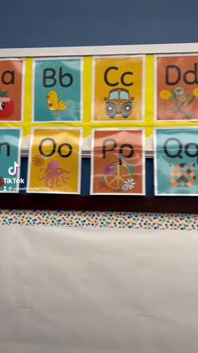 Groovy Alphabet Poster Letters by The Hippie Teacher 77 | TPT