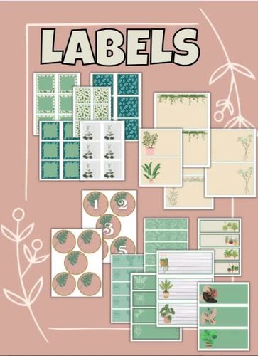 BOHO Plant Theme Classroom Decor *editable* by Happily Hursty | TPT