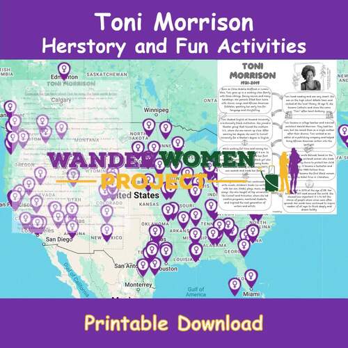 Toni Morrison - Exploring Herstory Through Fun Activities | TPT