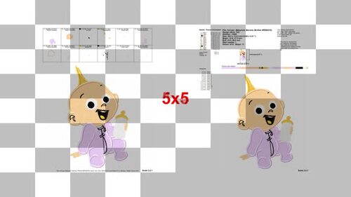 Boss Baby Fill Embroidery Design - Instant Download by Aneta H | TPT