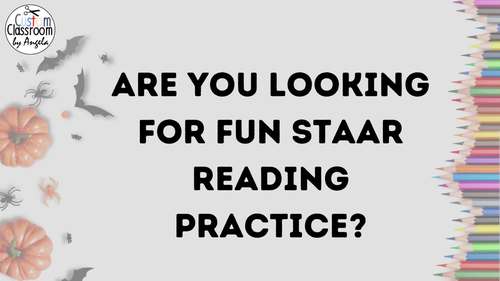 STAAR Halloween Mystery Picture | Reading Comprehension | Print & Digital