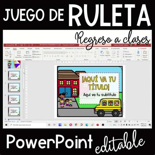 RULETA INTERACTIVA EN POWERPOINT EDITABLE (REGRESO A CLASES - BACK TO ...