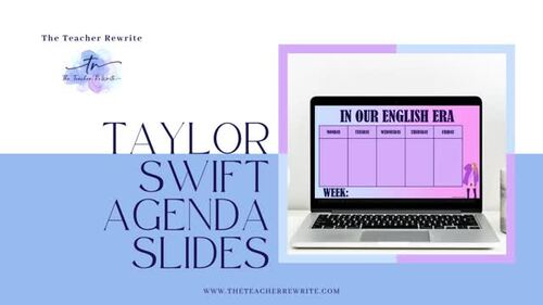 Taylor Swift Agenda Slides by The Teacher ReWrite | TPT