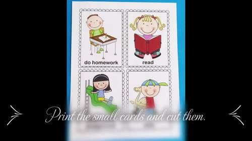 Routine Verbs Unit for Kindergarten and Elementary ESL BUNDLE | TPT