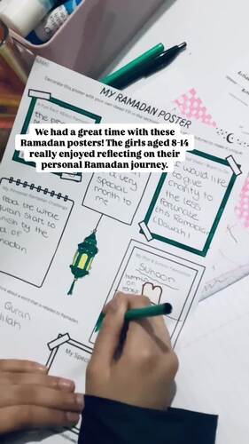 My Ramadan Poster | Creative Ramadan Reflection & Good Deeds Activity