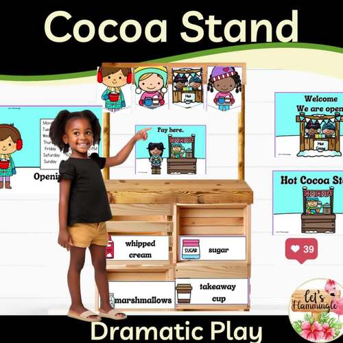 Hot Cocoa Stand Dramatic PlayWinter Wonderland Center Phonics Activities