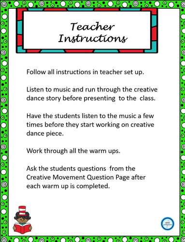 Elementary Music Creative Dance Lesson by TEACH KIDS MUSIC | TPT