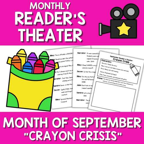 September Reading Activity | Readers Theater Skit Fun ELA Play 3rd 4th ...