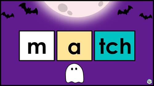 Halloween TCH Phonics | Digital Trigraph TCH | Google Slides and PowerPoint