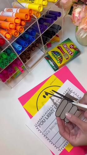 Valentines Day Writing - You Light Up My Life Valentine Bulletin Board