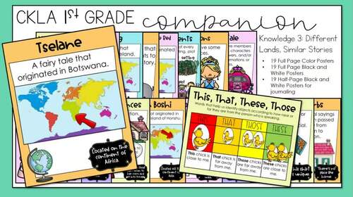 CKLA Knowledge 1st Grade Domain 3 Companion: Different Lands, Similar ...