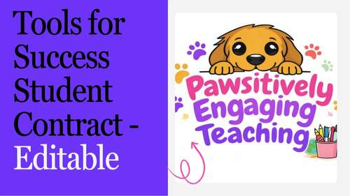 Tools for Success | Fidget & Self-Regulation Contract | Zones of ...