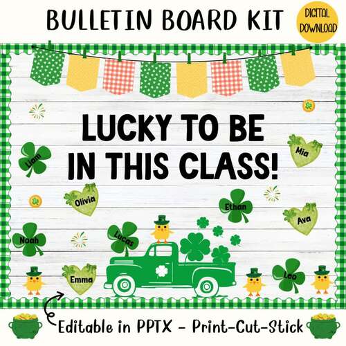 Lucky to Be in This Class Bulletin Board | St. Patrick’s Day Classroom ...