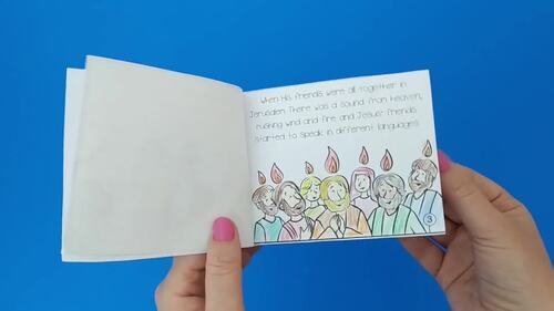 The Story of Pentecost - Printable Mini Book Craft | TPT