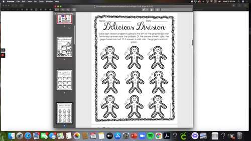 5th Grade Christmas Math Worksheets | Winter Holiday Math Practice