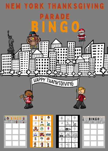 Thanksgiving BINGO : Balloons Over Broadway by The Hippie Teacher 77