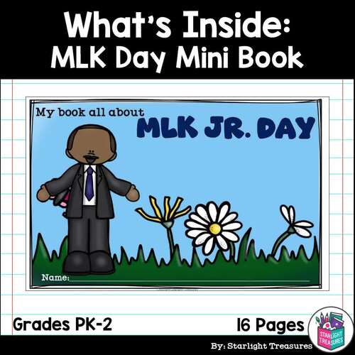 Martin Luther King Jr. Day Mini Book for Early Readers: Black History ...