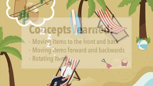 Interactive Adobe Illustrator art: Learn arrange and rotate items