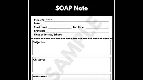 Customizable SOAP Notes by Behavior on Track | TPT