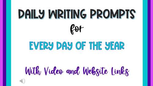 Daily Writing Prompts Bundle Entire Year Quick Writes by TeacherWriter