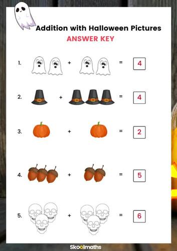 Complete Halloween Addition and Subtraction Activities for Kindergarten