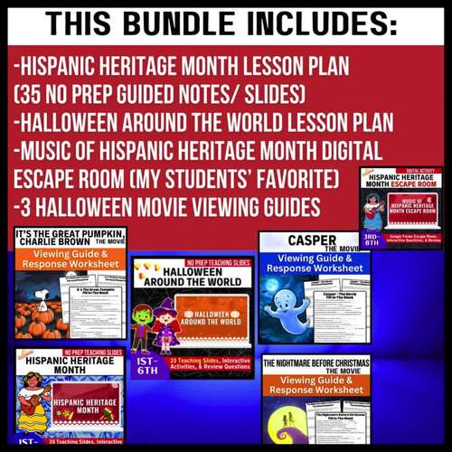 Emergency October Sub Plans → Viewing Guides, General Lessons, & Escape ...