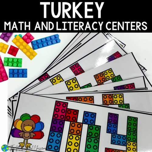 Thanksgiving Math and Literacy Centers | November Centers | Turkey