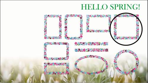 Spring Garden Frames and Borders | Floral Clipart Set | School Activity ...