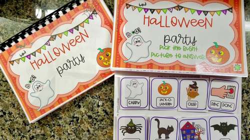 Halloween Party: Interactive Book Series by The Speech Ladder | TPT